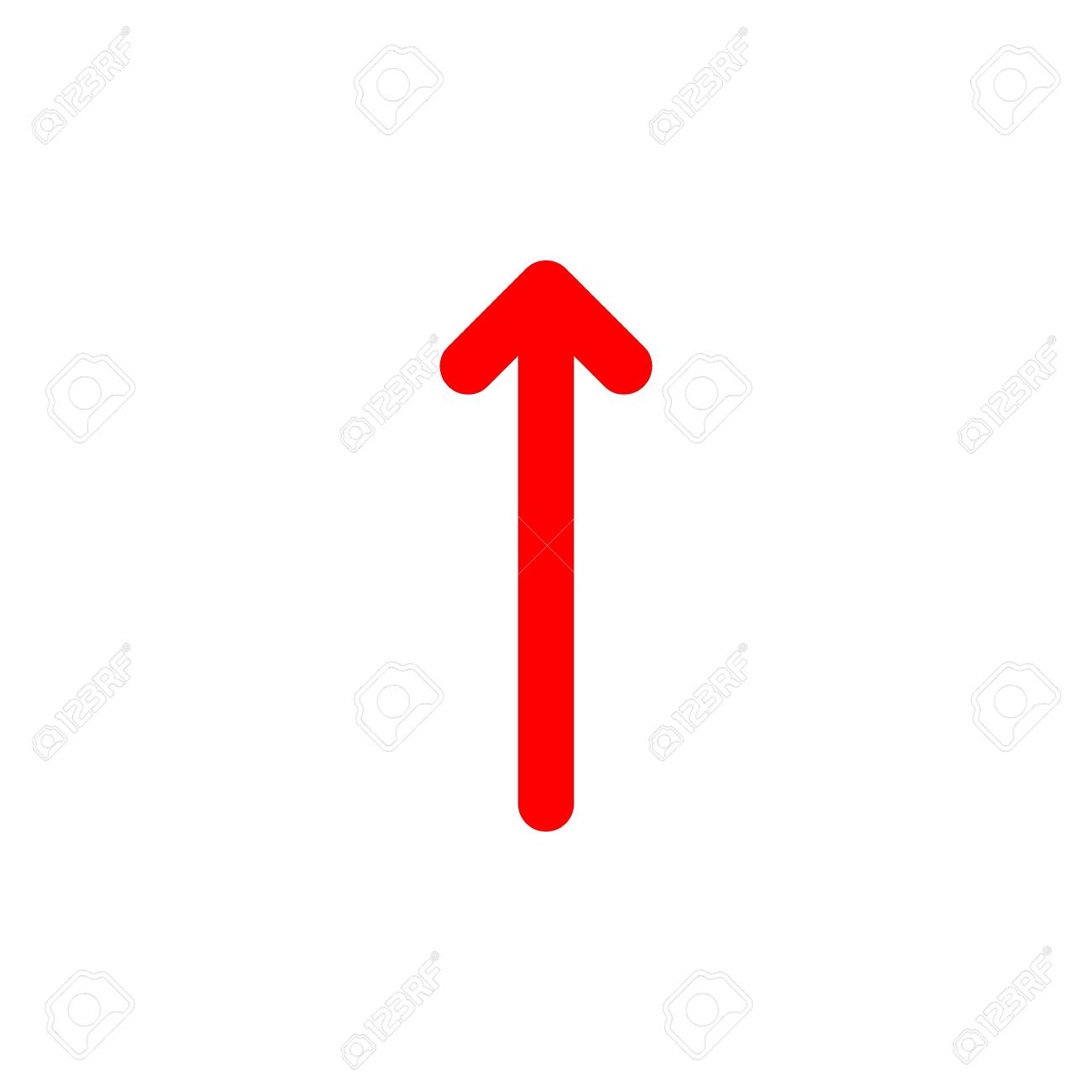 Icon red arrow up on a white background – SCOPE